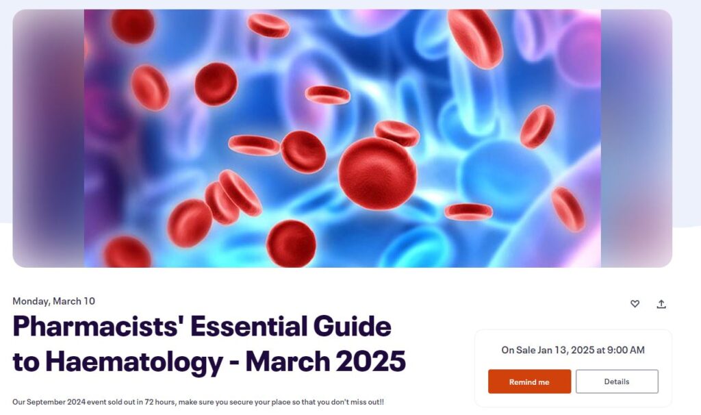 Pharmacists’ Essential Guide to Haematology – March 2025 (UCLH Cancer ...
