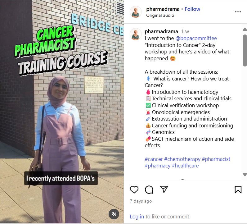 What happens at BOPA's ITC Course? Hana (@pharmadrama) feeds back! - BOPA